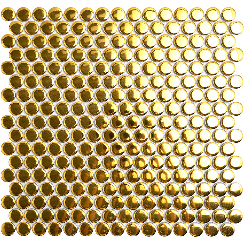GOLD STAR PENNY ROUND MOSAIC TILE – tilemosaicdirect.com